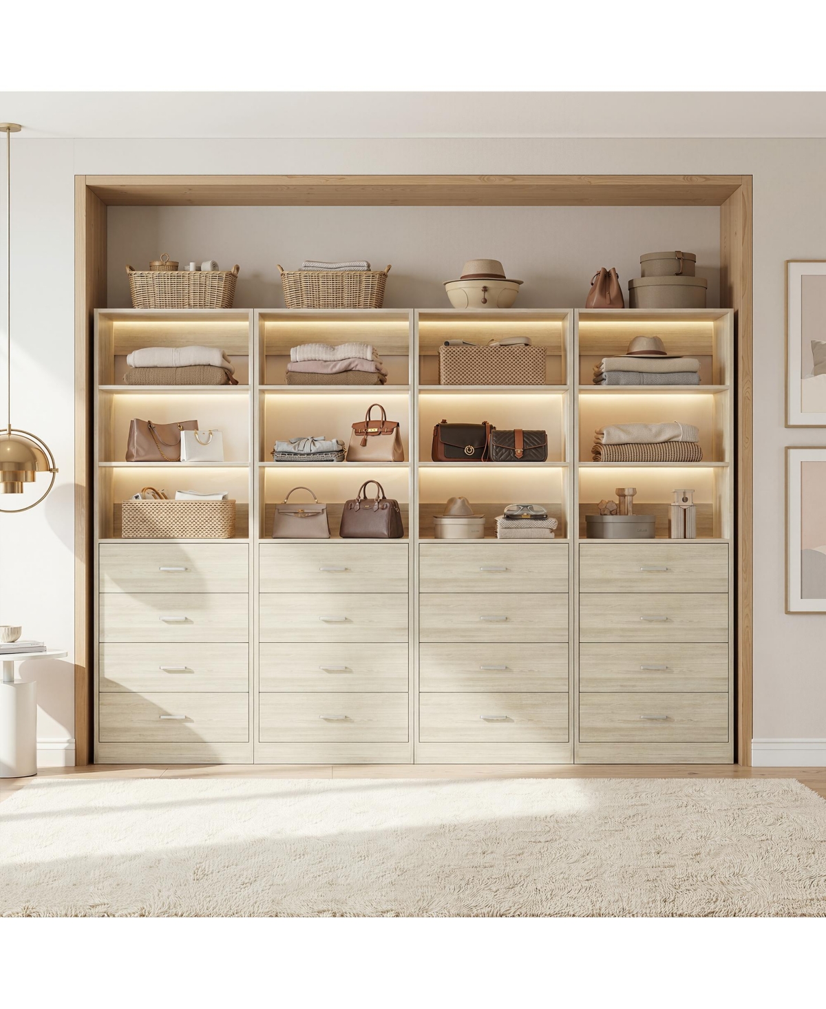 Click here for Aheaplus 1-4 Pieces 21.3inch Closet Drawer System... prices