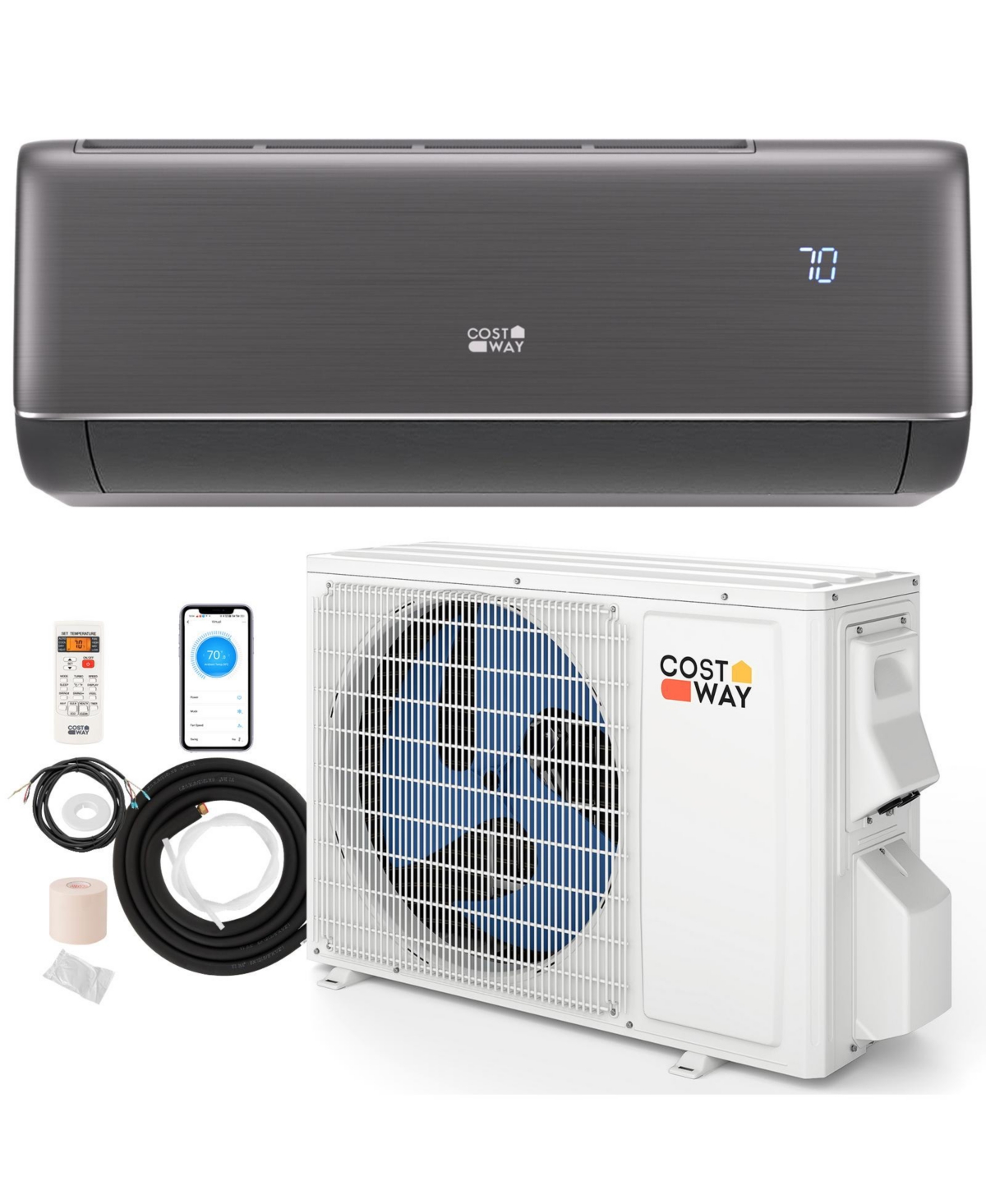Click here for Costway 12000BTU Wifi Enabled Mini Split Ac 22 SEE... prices