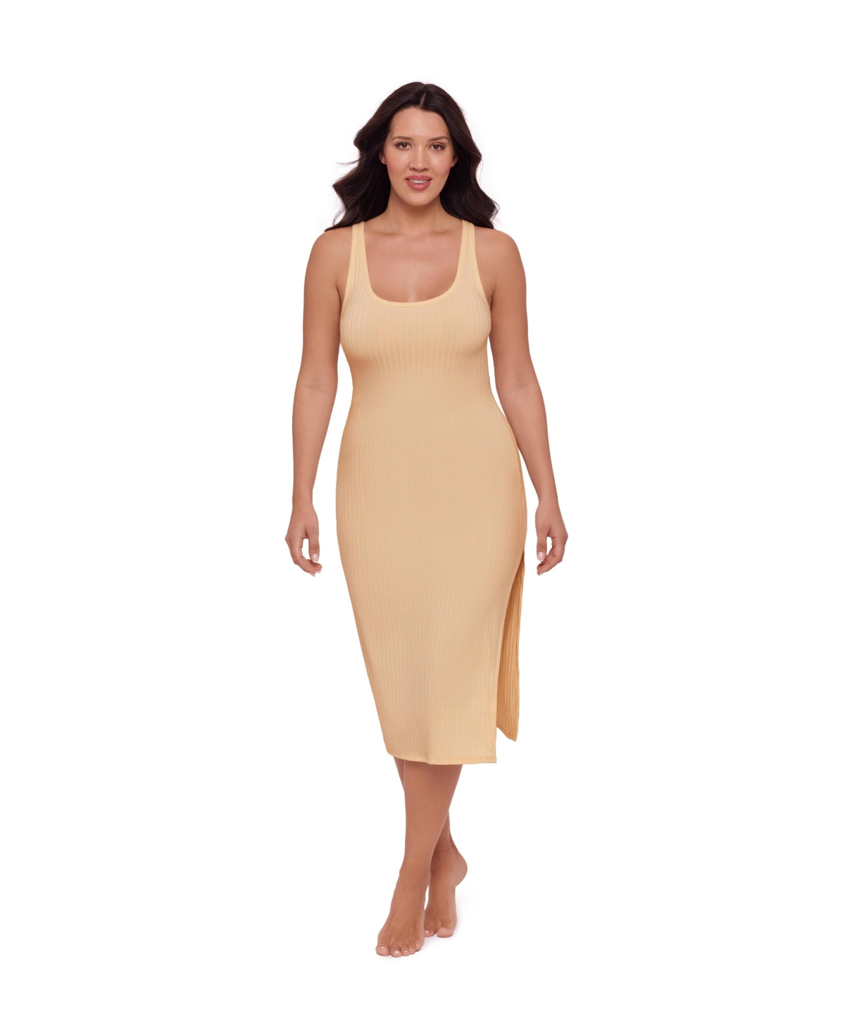 Click here for S3 Apparel Womens Rib Swimsuit Coverup Dress - Pea... prices