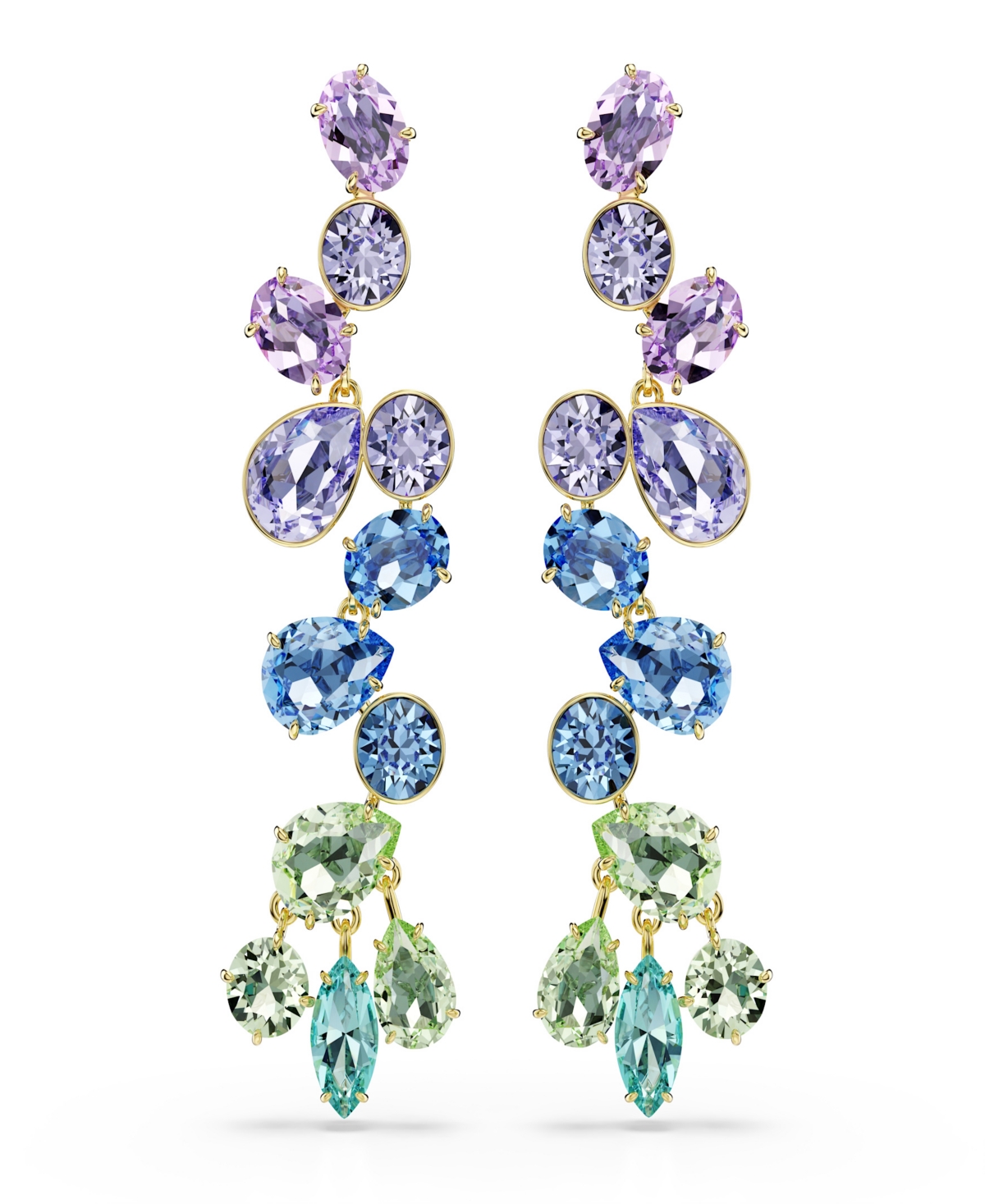 Click here for Swarovski Gold-Tone Plated Gema Drop Earrings - Op... prices