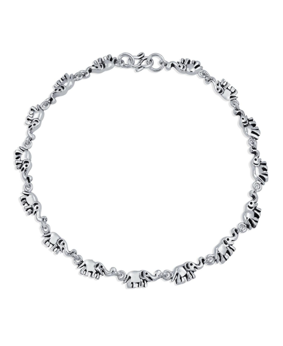 Click here for Bling Jewelry Lucky Caravan of Elephants Anklet Ch... prices