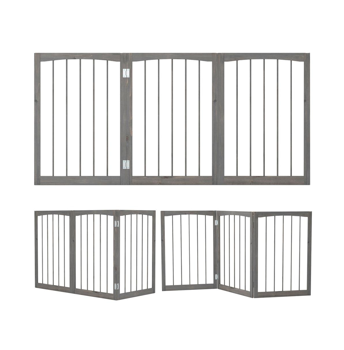 Click here for Ruie 30 in Foldable Wooden Pet Fence with 3 Rotati... prices