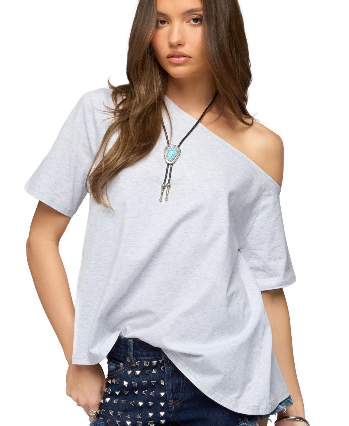 Click here for Edikted Womens Miah Off Shoulder Shredded Back Top... prices