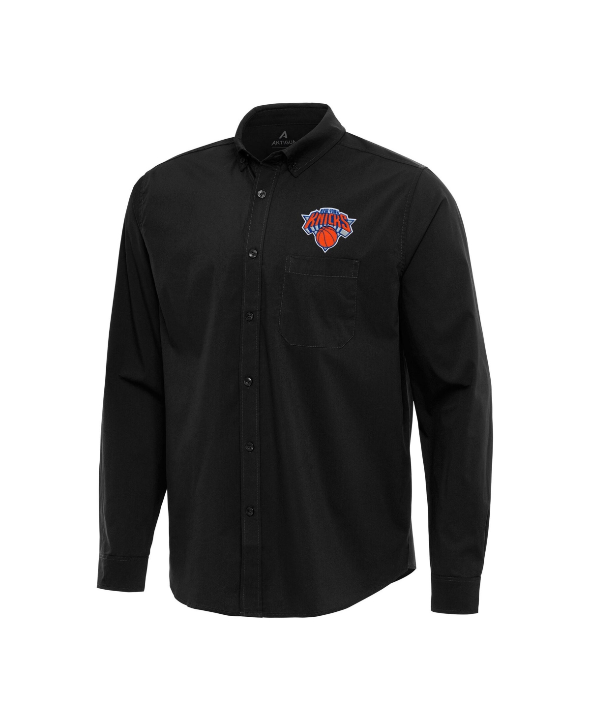 Click here for Antigua Mens Black New York Knicks Flight Woven Tr... prices