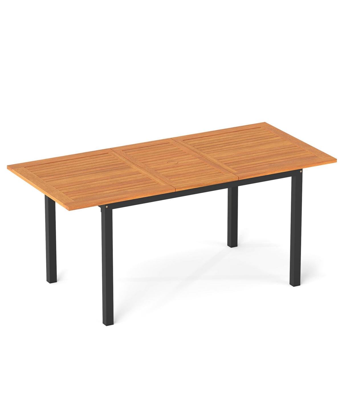 Click here for Sugift 4-8 Person Extendable Solid Wood Dining Tab... prices