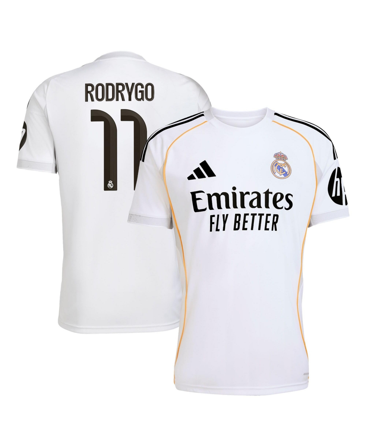 Click here for Adidas Mens Rodrygo White Real Madrid 2025/26 Home... prices