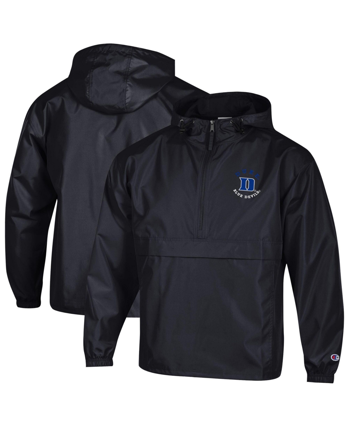 Click here for Champion Mens Black Duke Blue Devils Packable Hood... prices