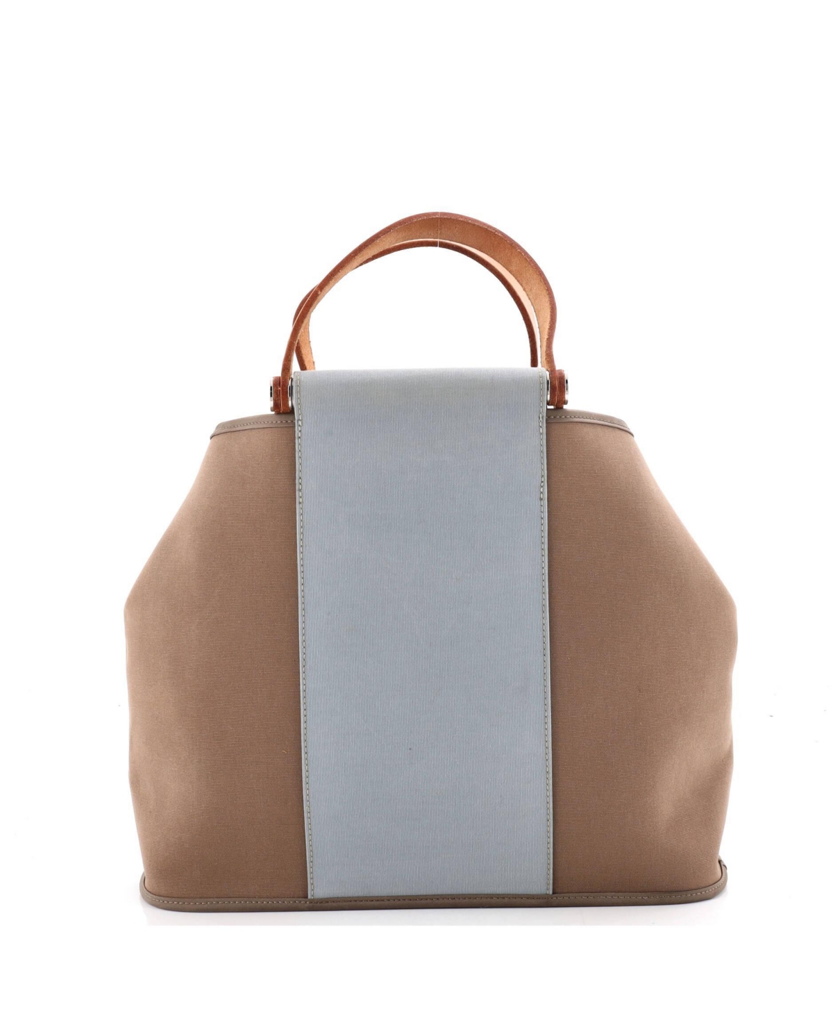 Click here for Pre-Owned HERMES 32 Cabag Handbag Toile and Leathe... prices