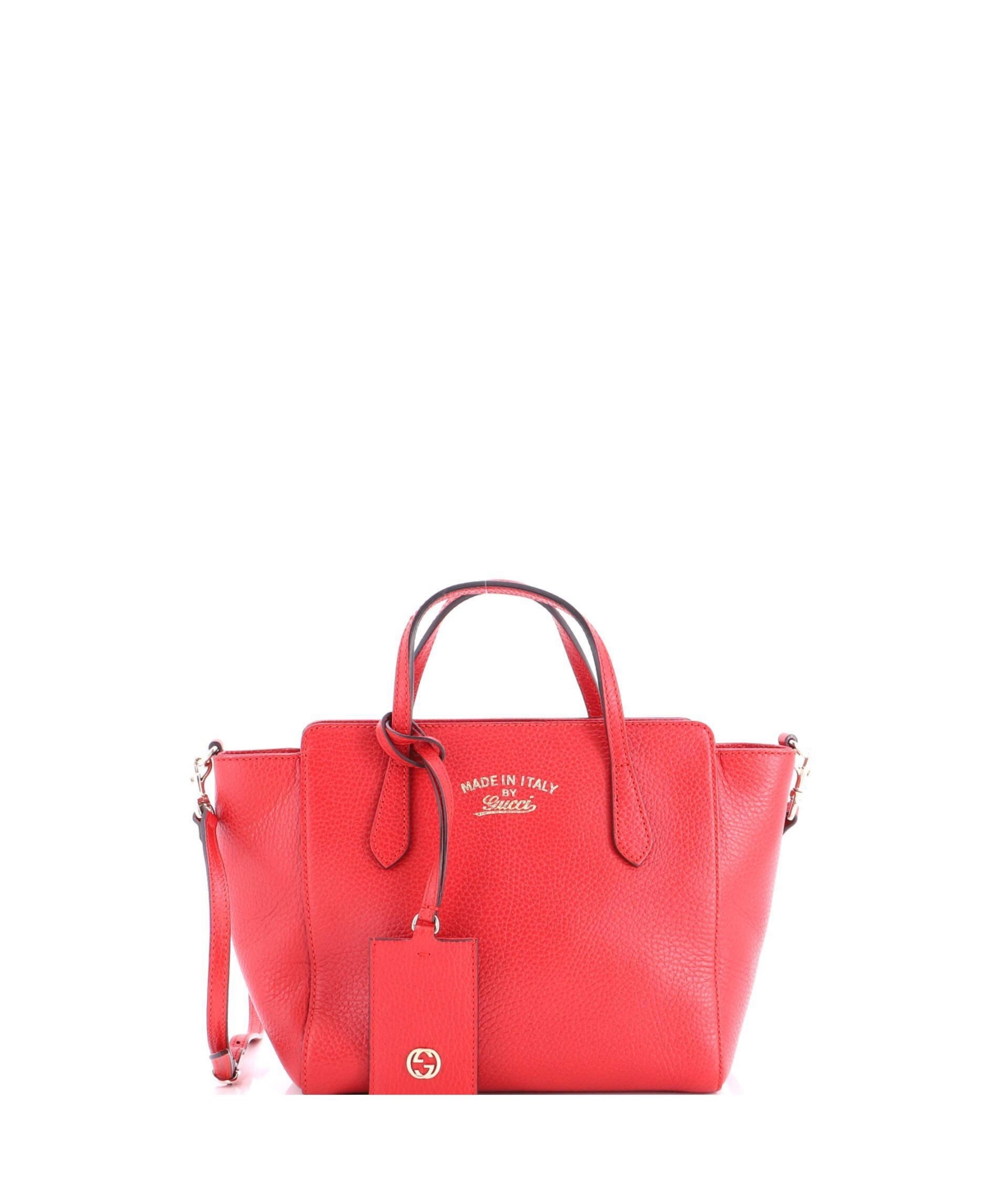 Click here for Pre-Owned Gucci Mini Swing Tote Leather - Red prices