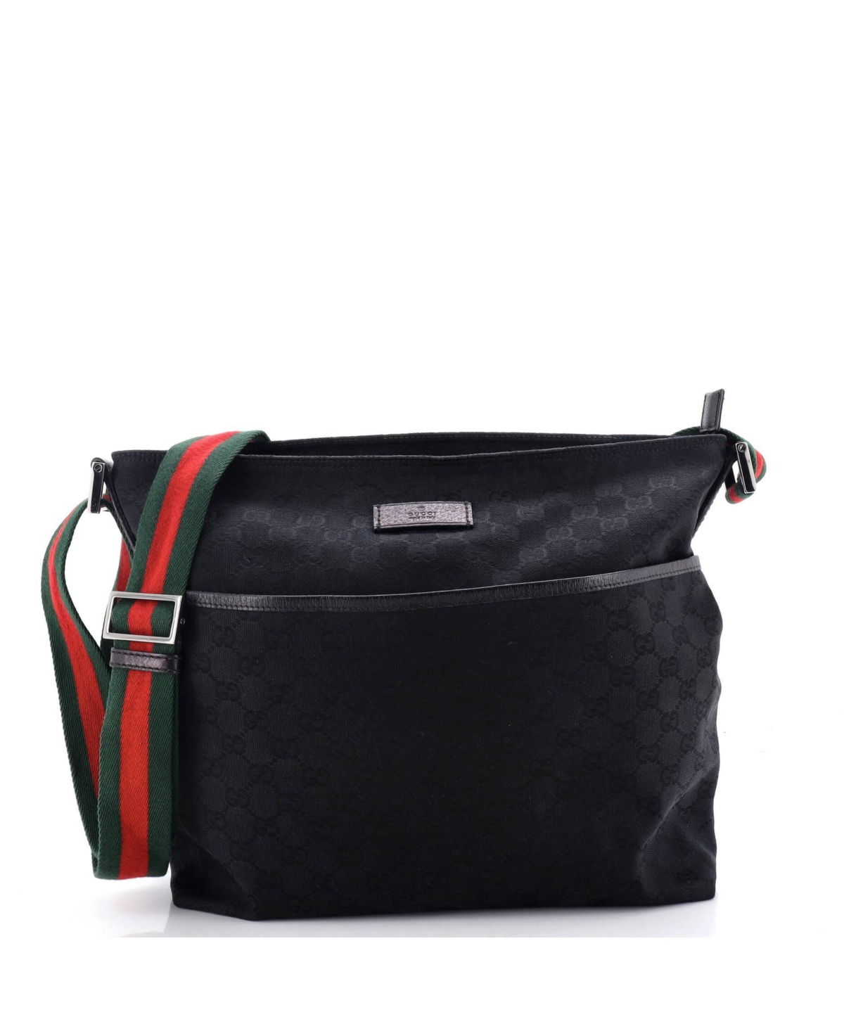 Click here for Pre-Owned Gucci Medium Front Pocket Web Messenger... prices
