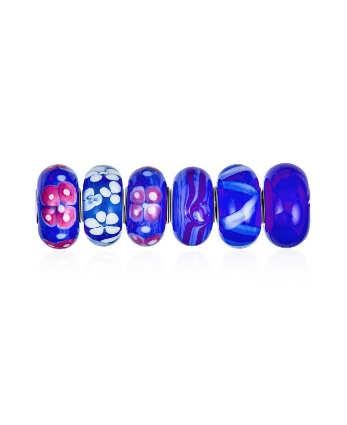 Click here for Bling Jewelry Mixed Set Floral Murano Glass Flower... prices