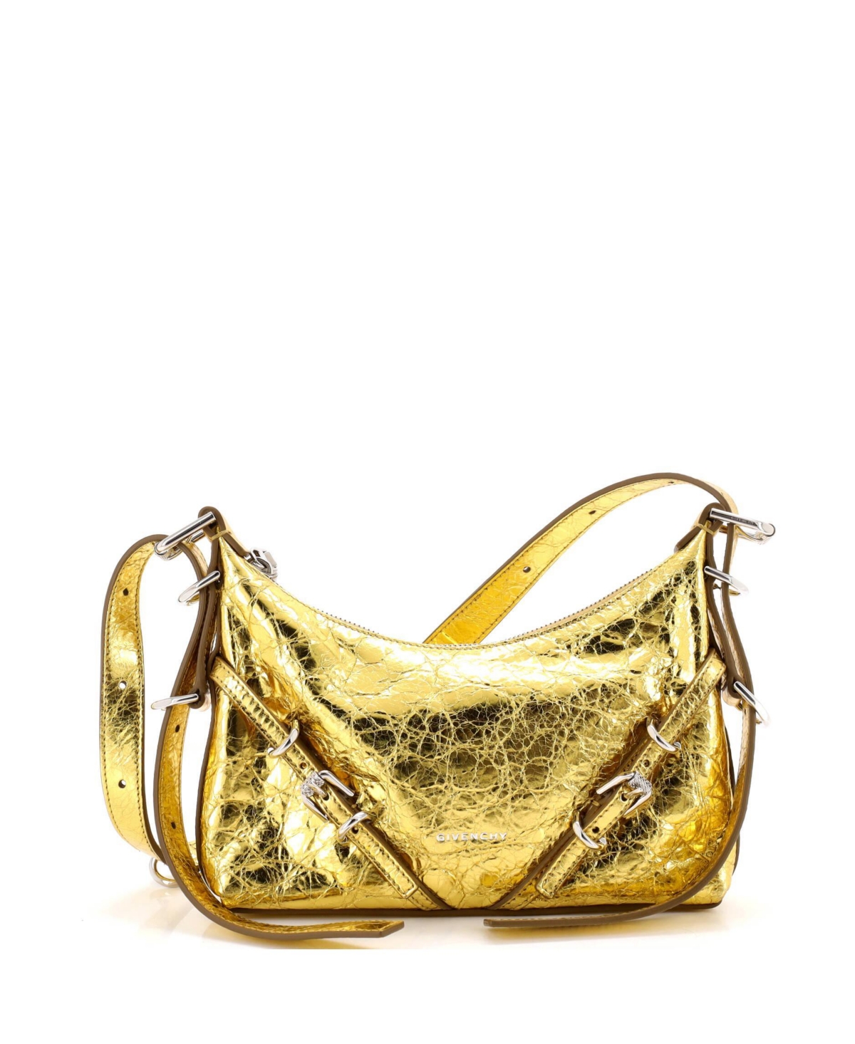 Click here for Pre-Owned Givenchy Mini Voyou Shoulder Bag Metalli... prices