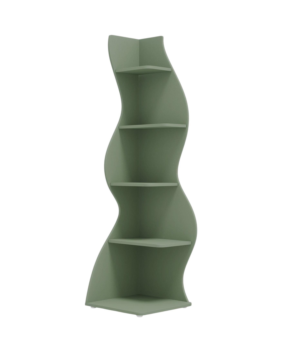 Click here for Slickblue Modern Corner Bookcase with 5 Tier Open... prices