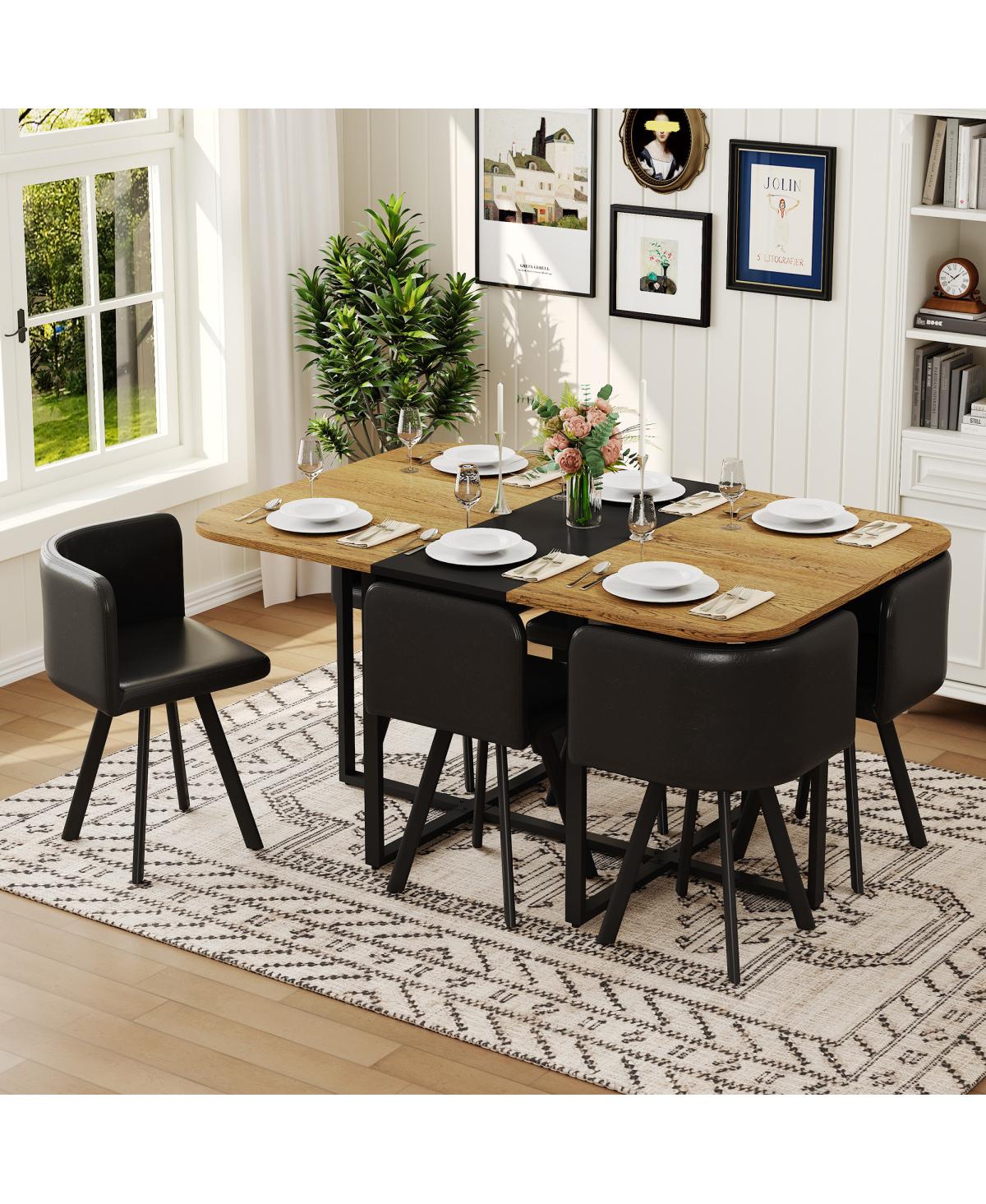 Click here for Streamdale Furniture 7 Piece Dining Table Set for... prices