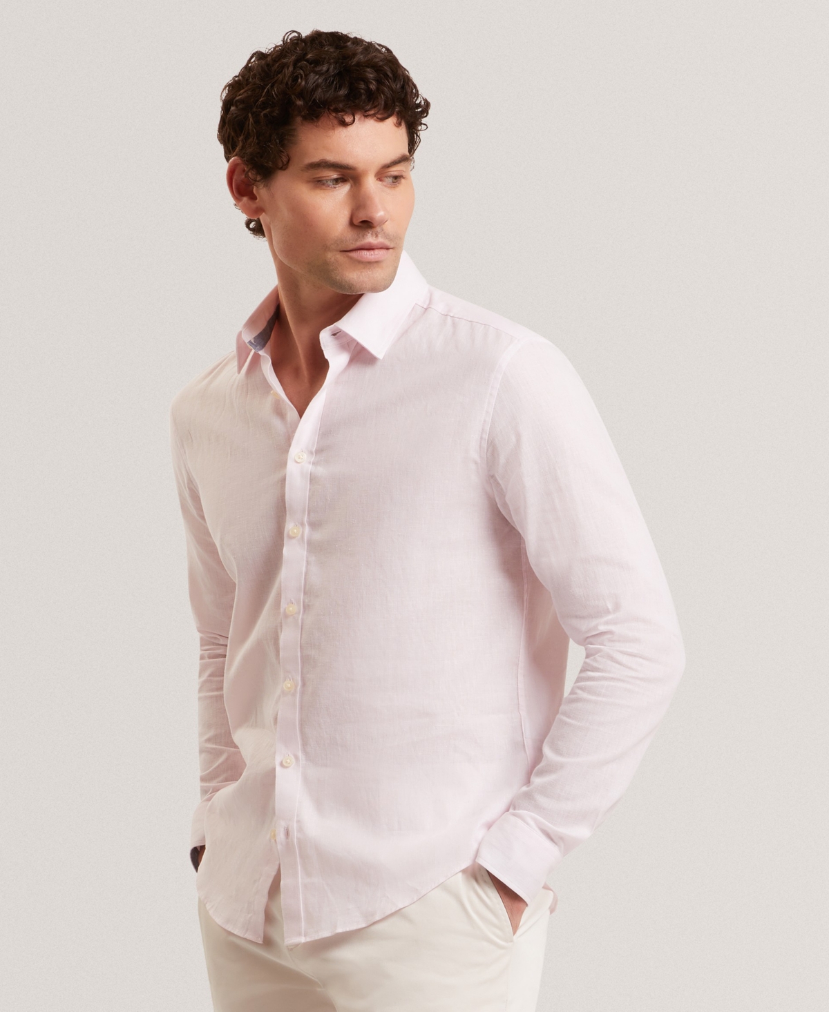 Click here for Ted Baker Mens Prynn Long-Sleeve Solid Shirt - Lig... prices
