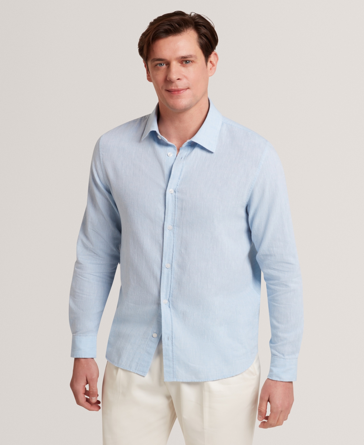 Click here for Ted Baker Mens Prynn Long-Sleeve Solid Shirt - Lig... prices
