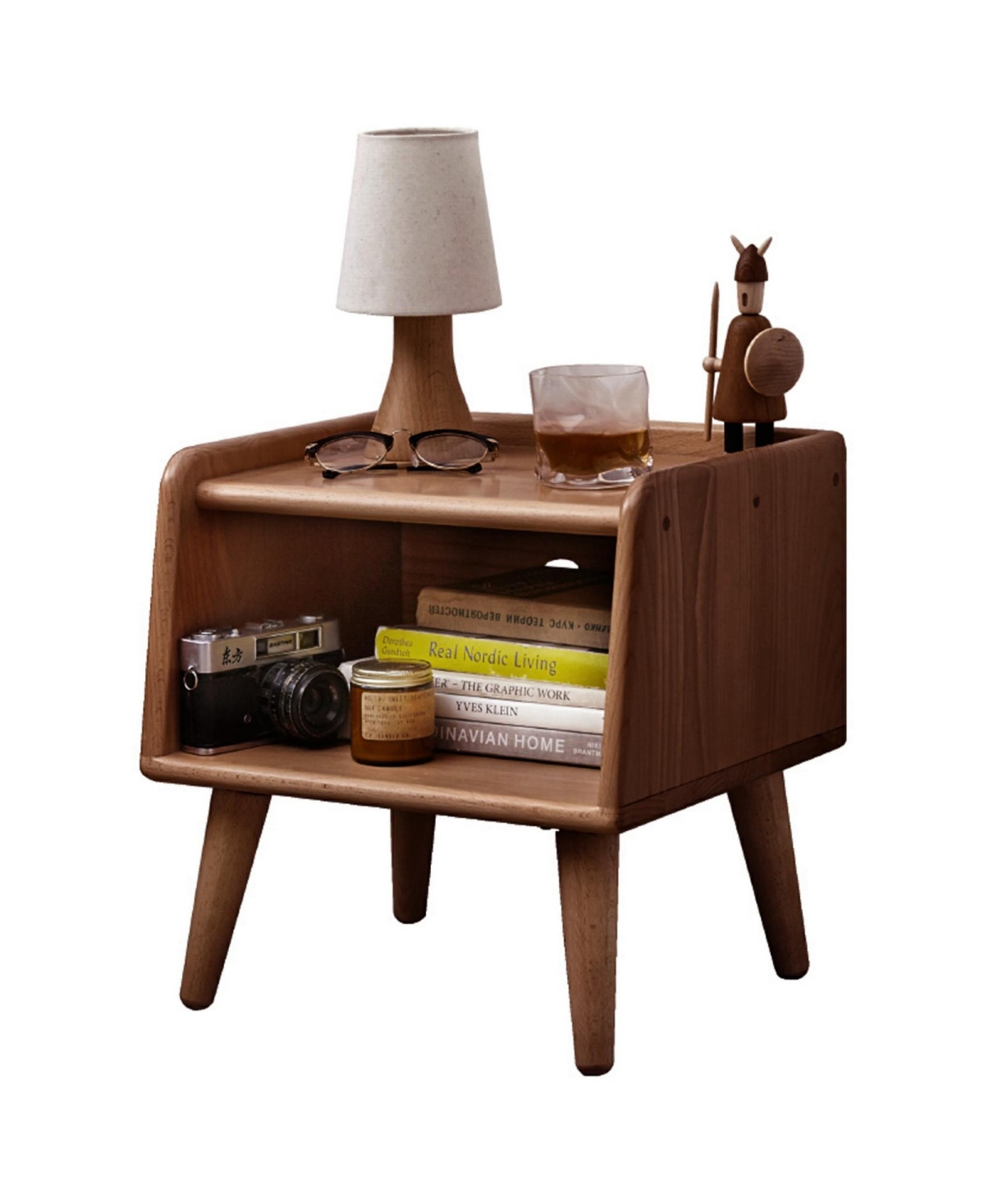 Click here for Rainsken Solid Wood Nightstand  Mid Century Modern... prices