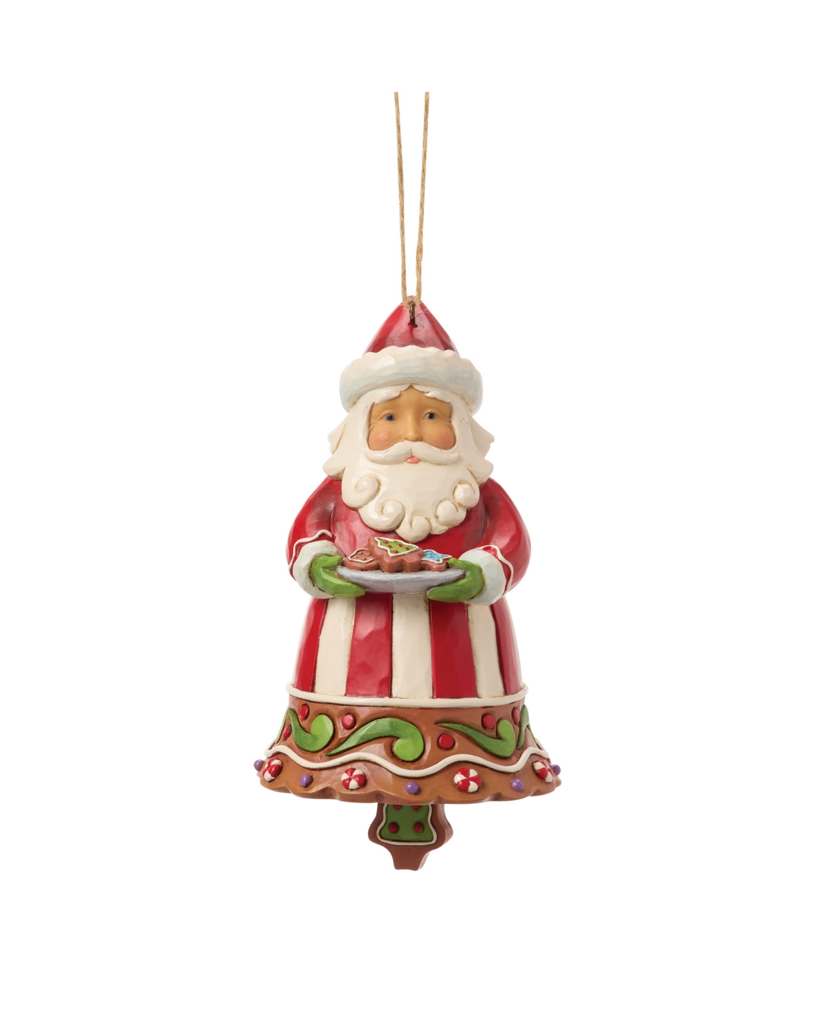 Click here for Jim Shore Heartwood Creek Gingerbread Santa Bell -... prices