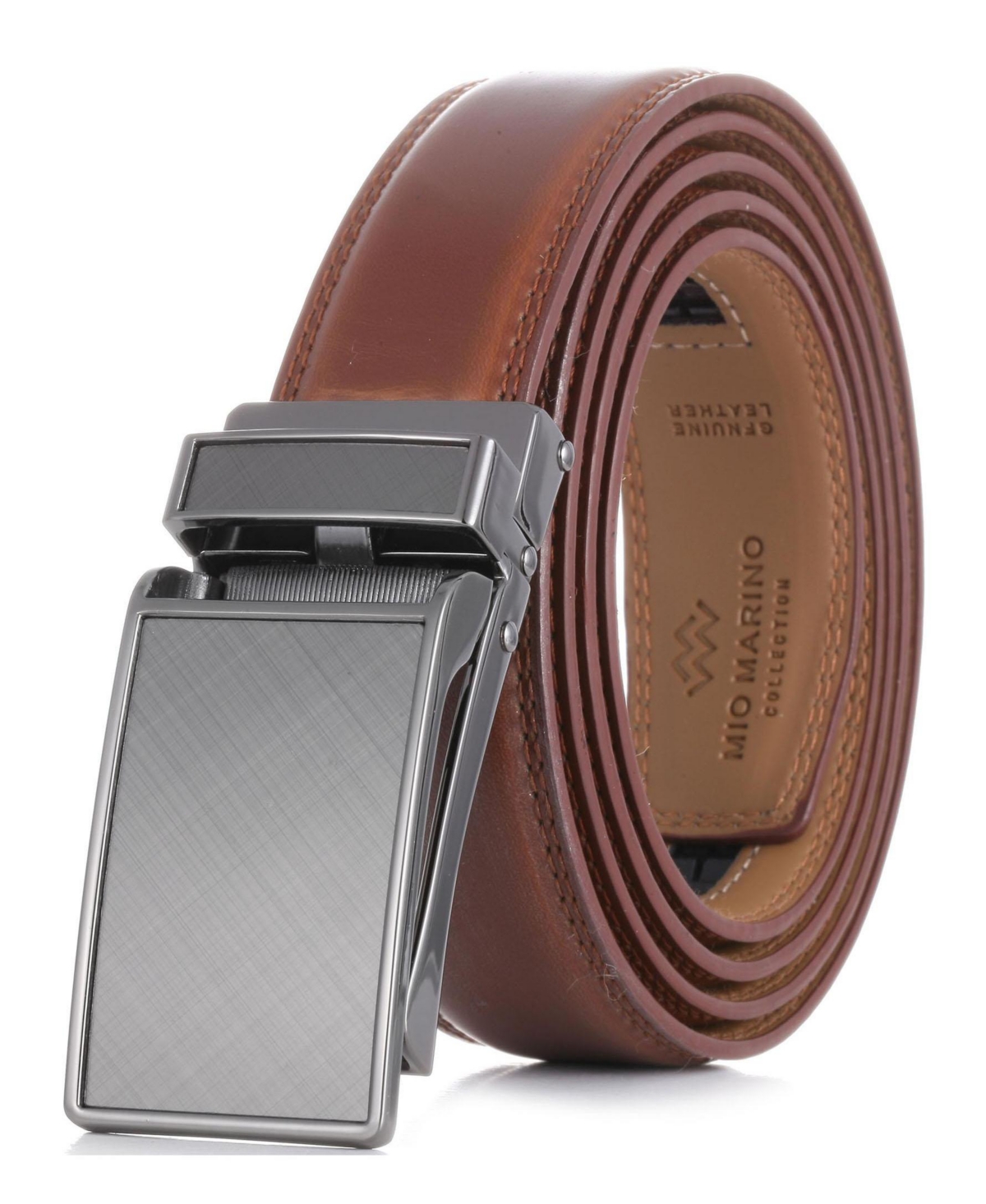 Click here for Mio Marino Mens Linxx Designer Ratchet Leather Bel... prices