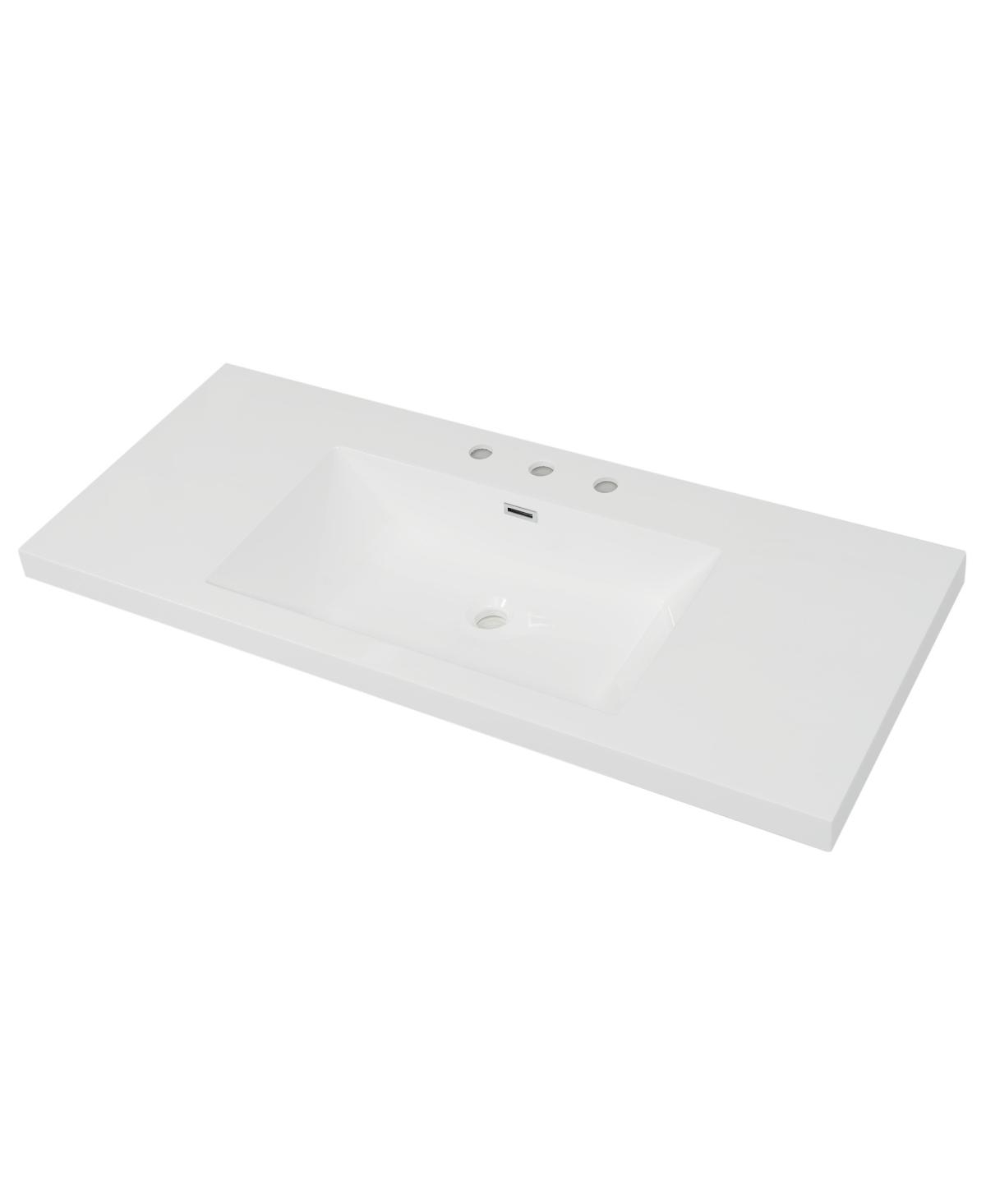 Click here for Sillysis 47 Inch Bathroom Vanity Top with Integrat... prices