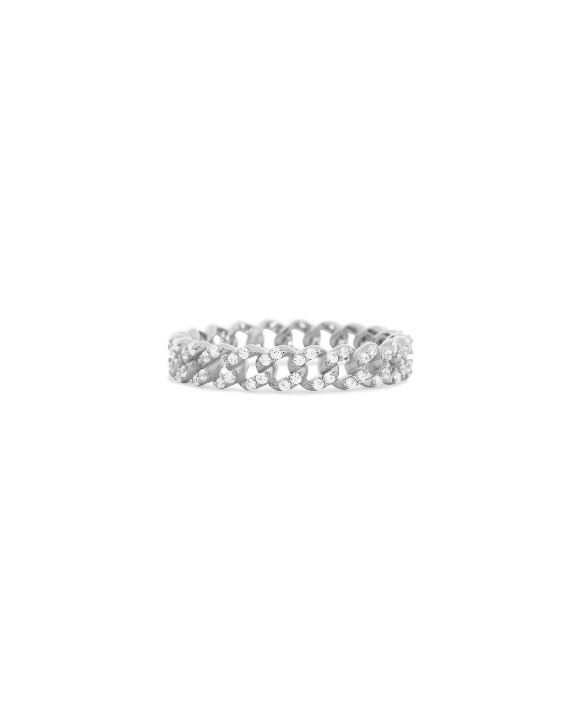 Click here for The Lovery Cz Curb Link Ring Sterling Silver prices