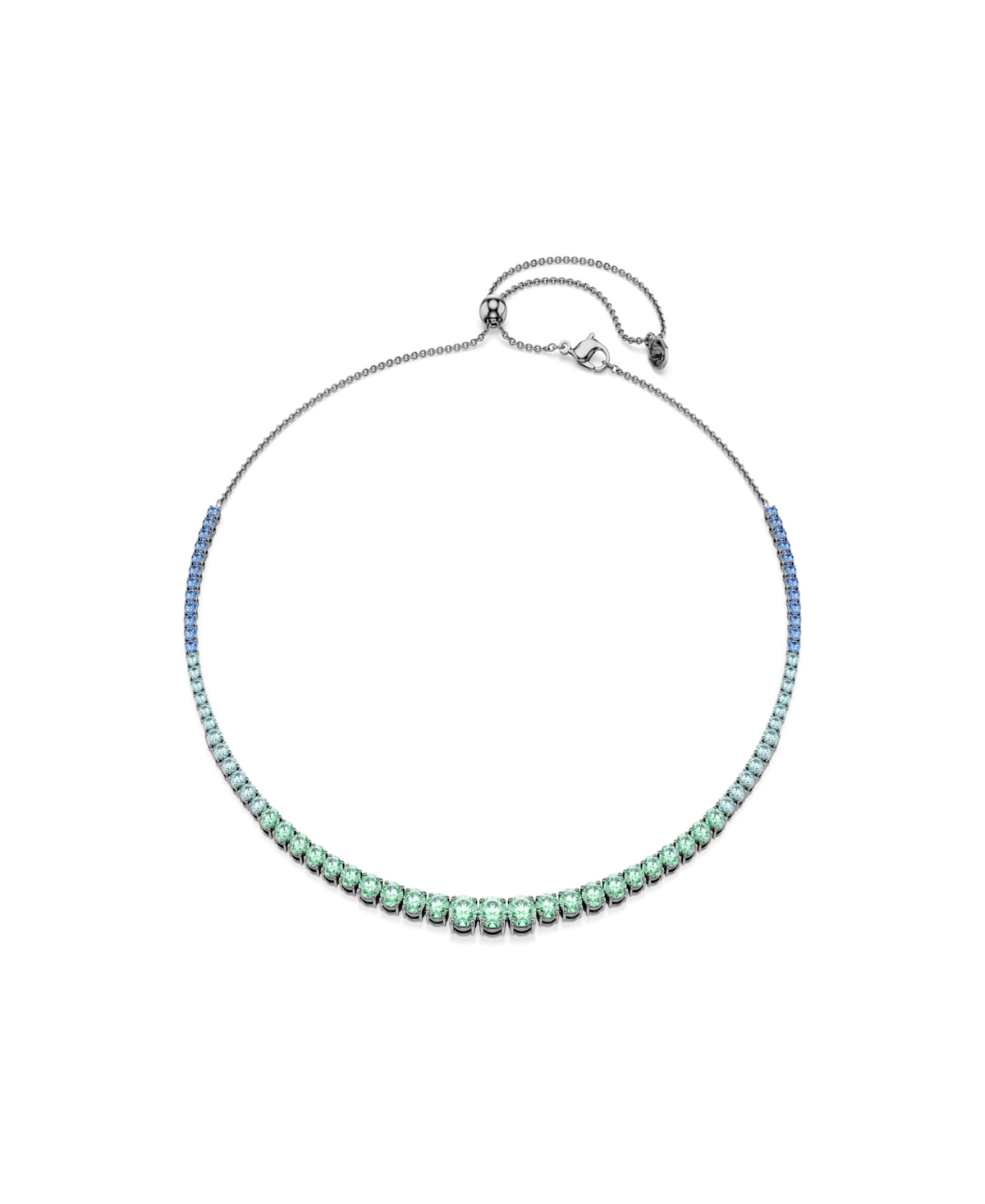 Click here for Swarovski Ruthenium-Plated Matrix Necklace - Ruthe... prices