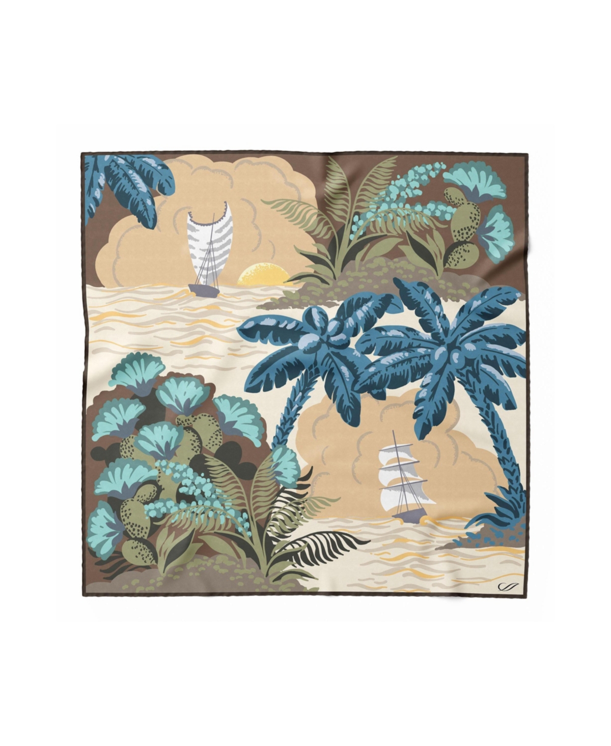 Click here for Elizabetta Mens Isola Silk Pocket Square - Aqua prices