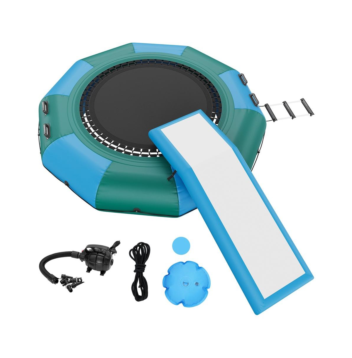 Click here for Ruie 10 ft Inflatable Water Trampoline with Slide... prices