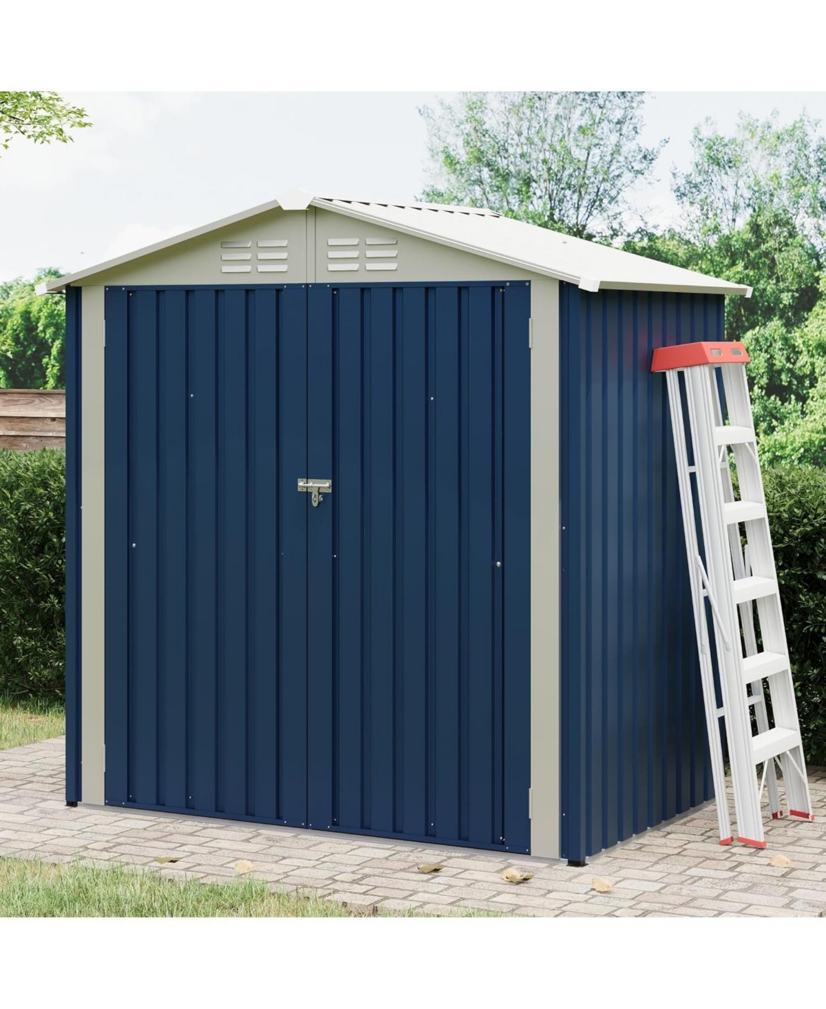 Click here for gaomon 6x4Feet Storage Shed Metal Tool Garden Shed... prices