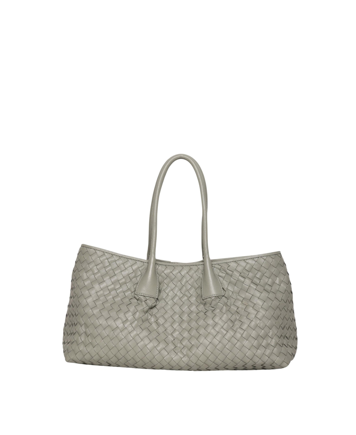 Click here for Walter Baker Alina Woven Leather Tote - Fog prices