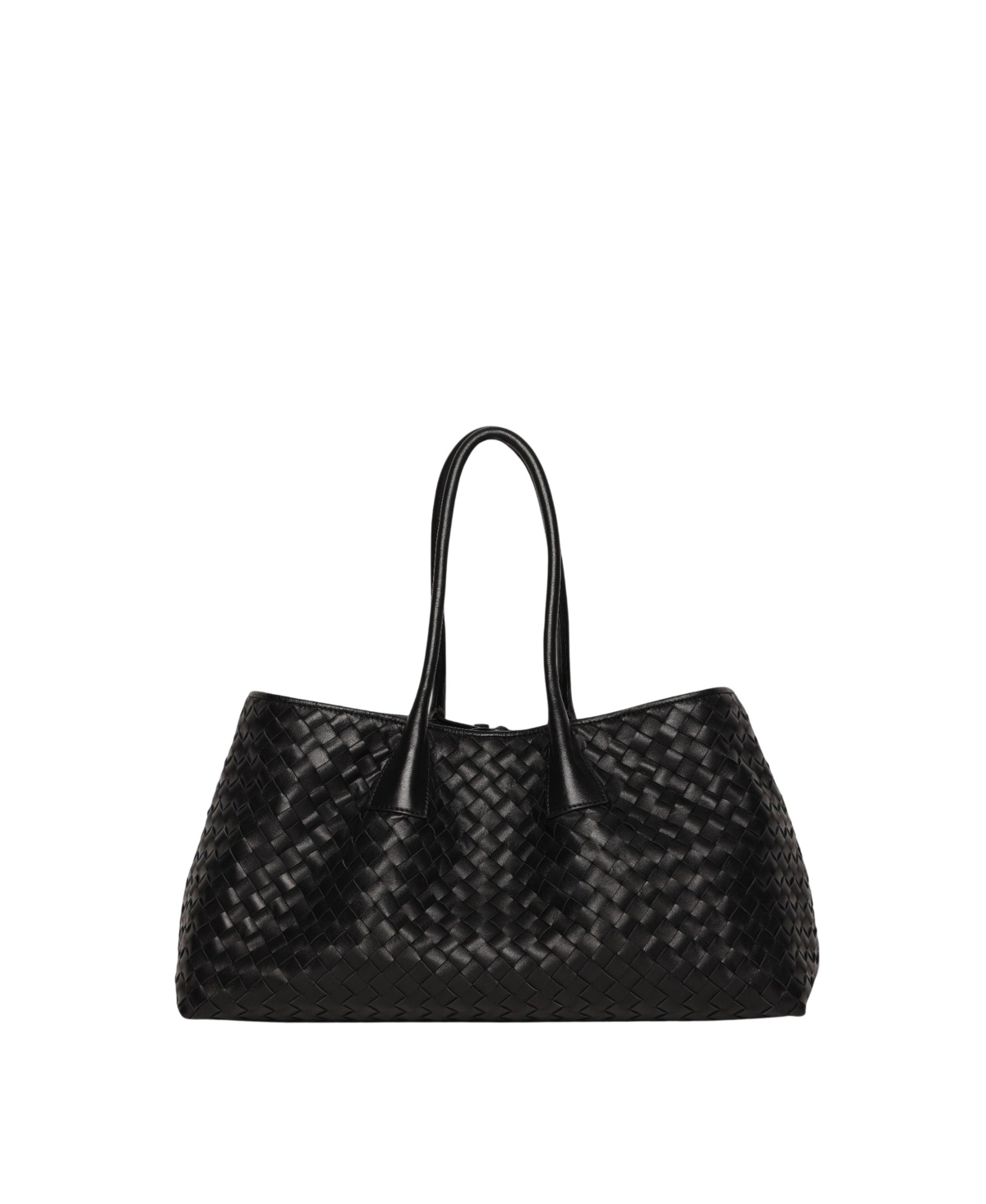 Click here for Walter Baker Alina Woven Leather Tote - Black prices