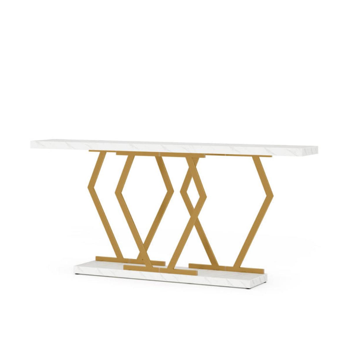 Click here for Slickblue Modern Entryway Console Table with Faux... prices