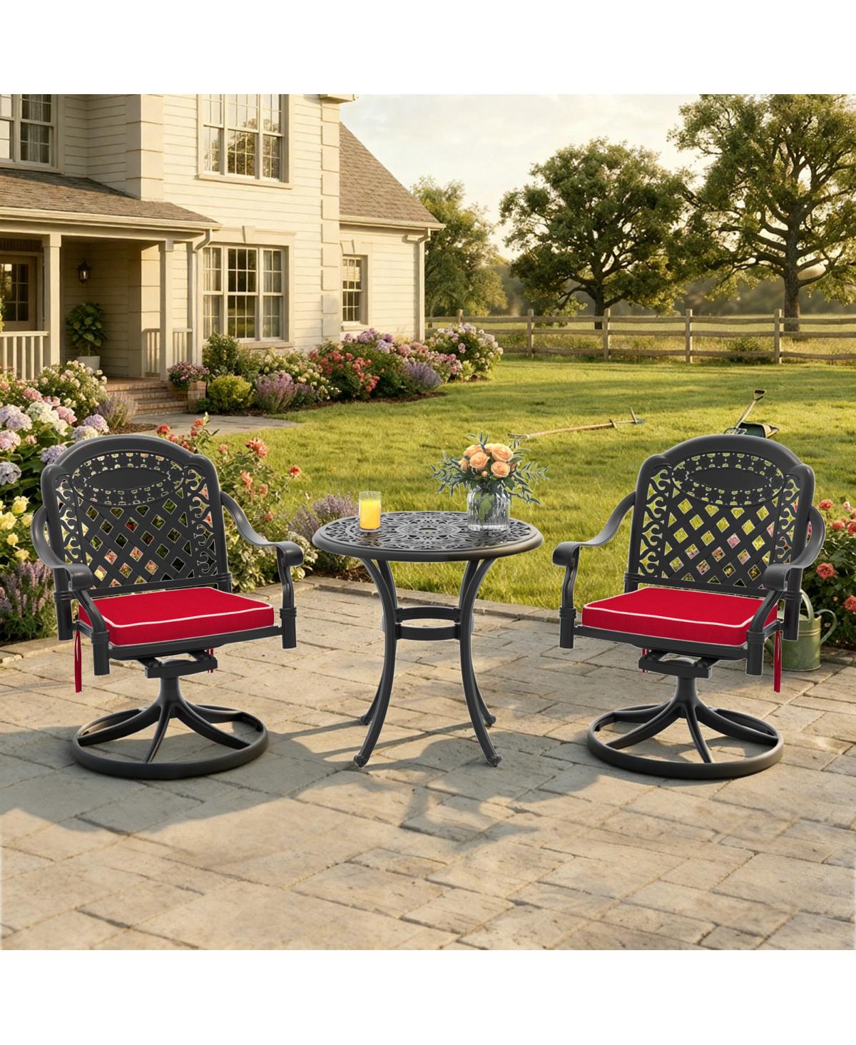Click here for Streamdale FurnitureAll-Weather Cast Aluminum Dini... prices