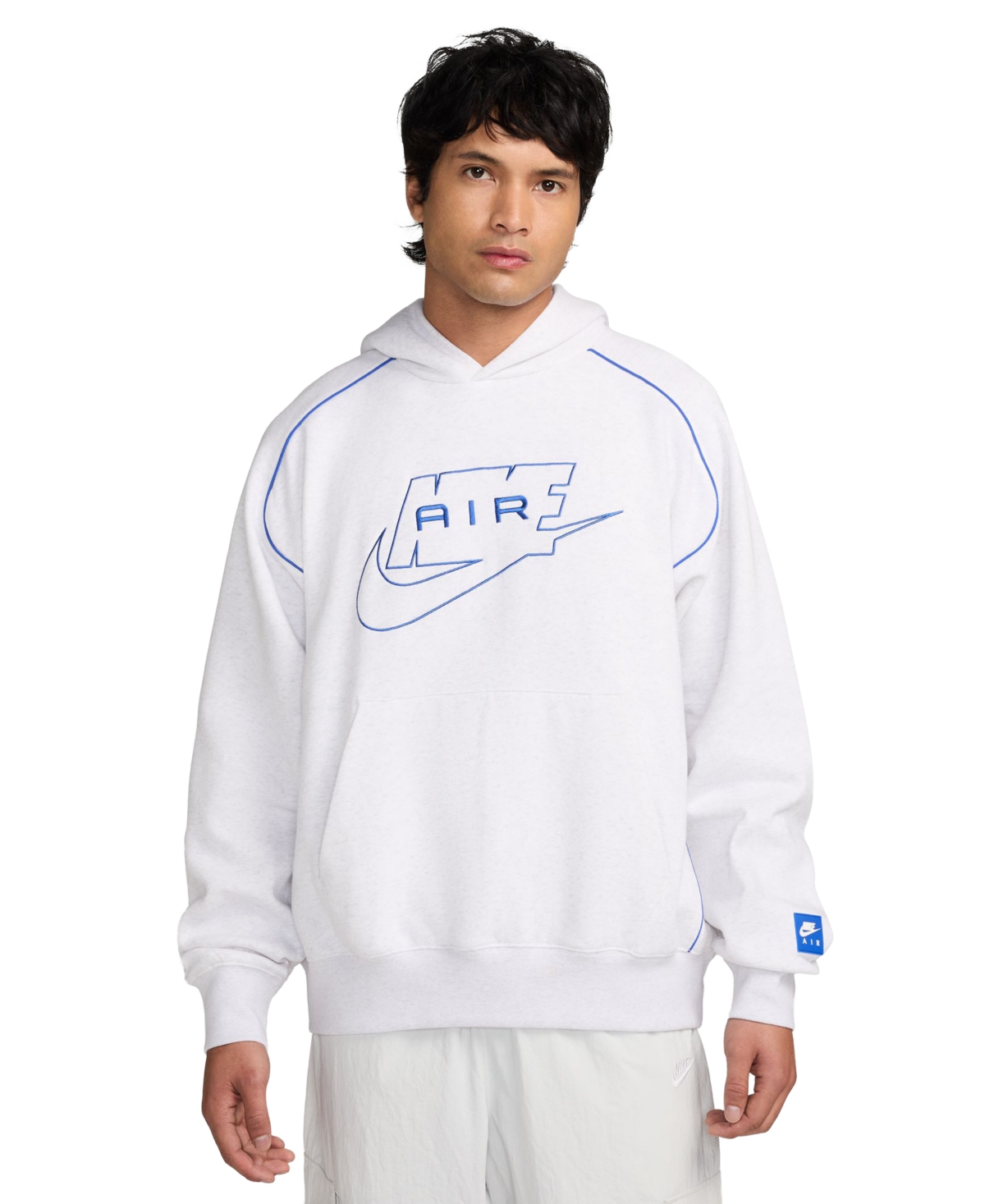 Click here for Nike Mens Air Fleece Pull-On Hoodie - Birch Heathe... prices