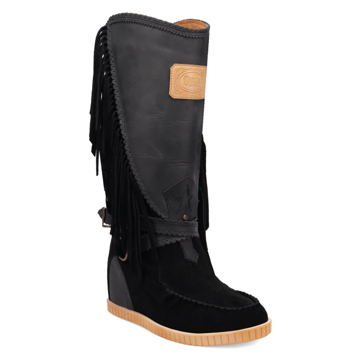 Click here for Dingo Womens Natchez Leather Boot - Black prices