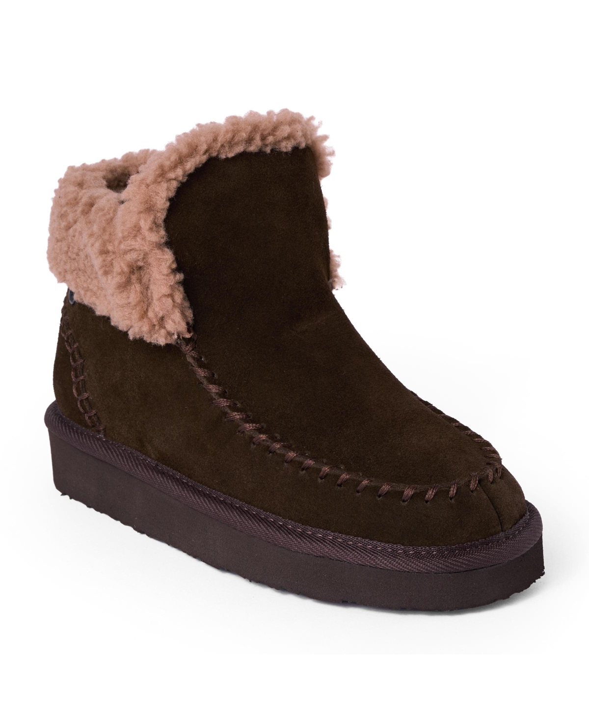 Click here for Minnetonka Womens Chandra Suede Berber Lined Ankle... prices