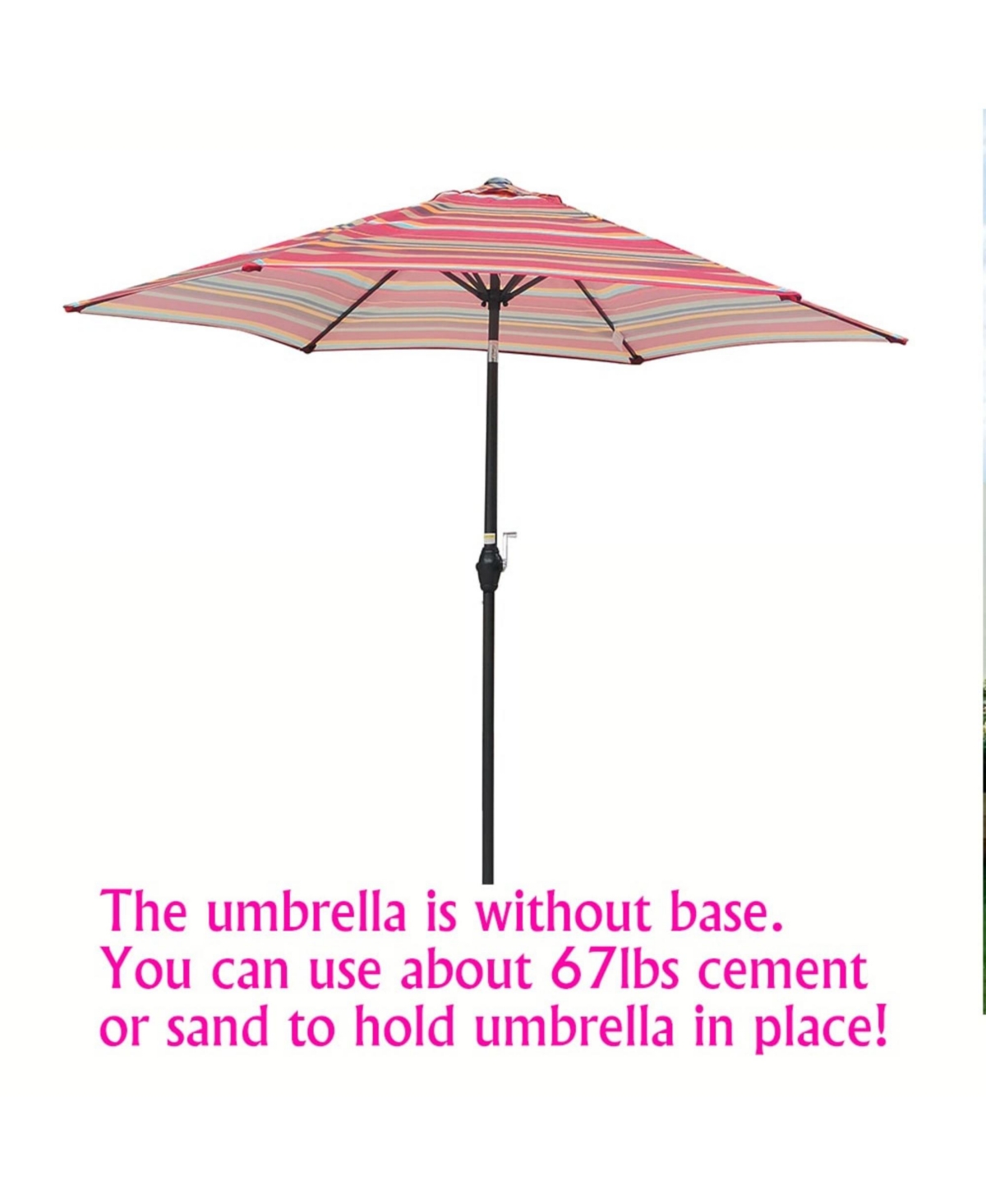 Click here for Yiortwo 9 Ft Patio Umbrella with Crank Lift and Pu... prices