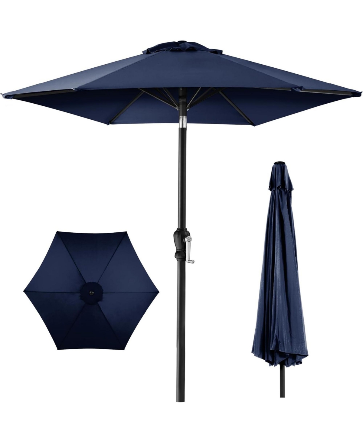 Click here for Yiortwo 9 Ft Patio Umbrella with Crank Lift and Pu... prices