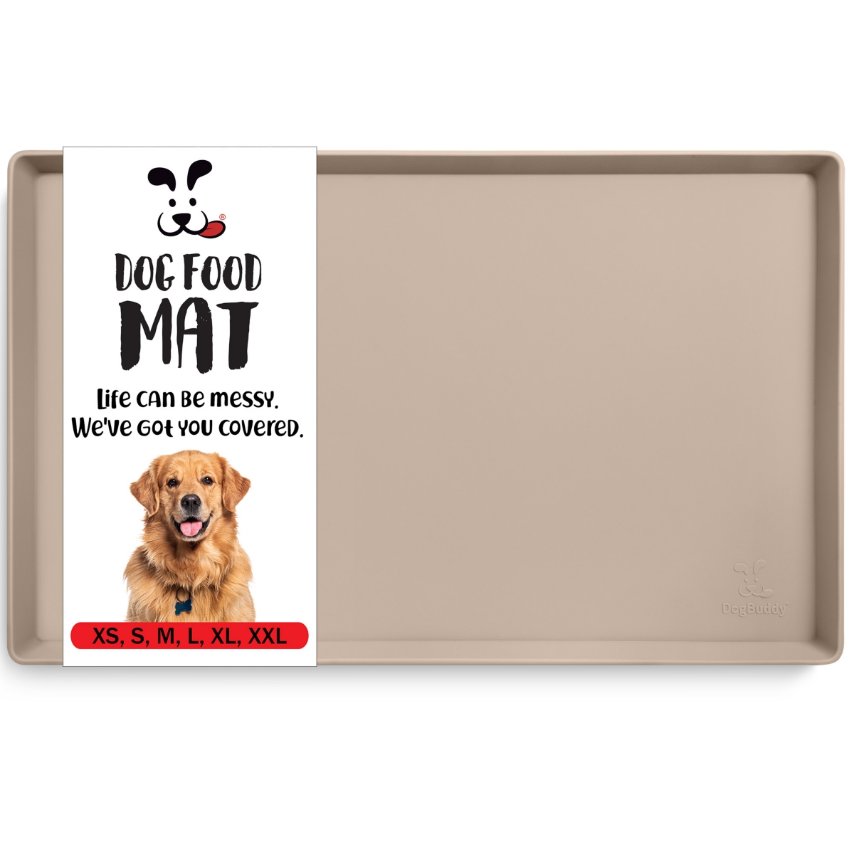 Click here for DogBuddy Dog Food Mat/ Pet Placemat - Taupe prices