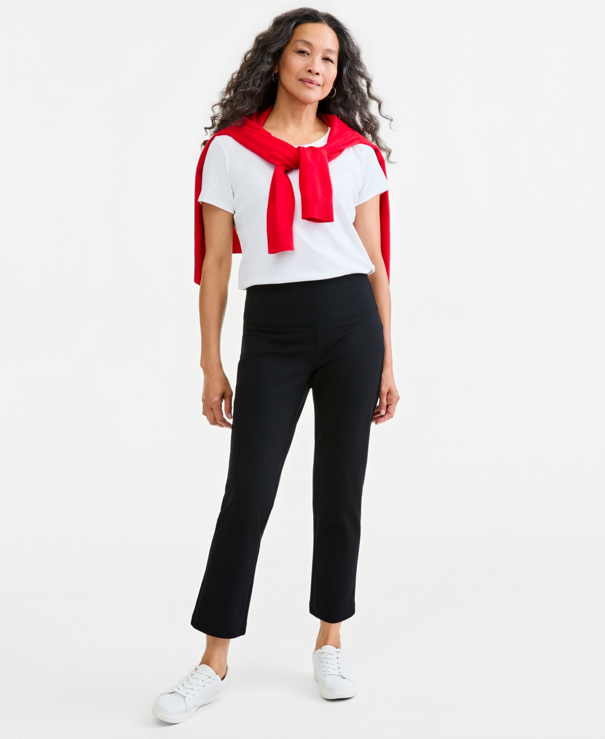 Click here for Style & Co Womens Pull-On Straight-Leg Ponte Pants... prices
