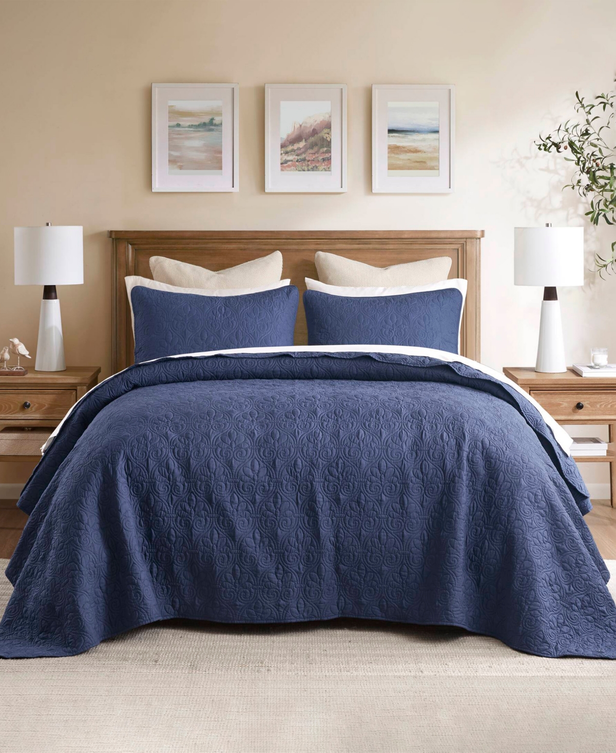 Click here for Madison Park Quebec Quilted 2-Pc. Bedspread Set  T... prices
