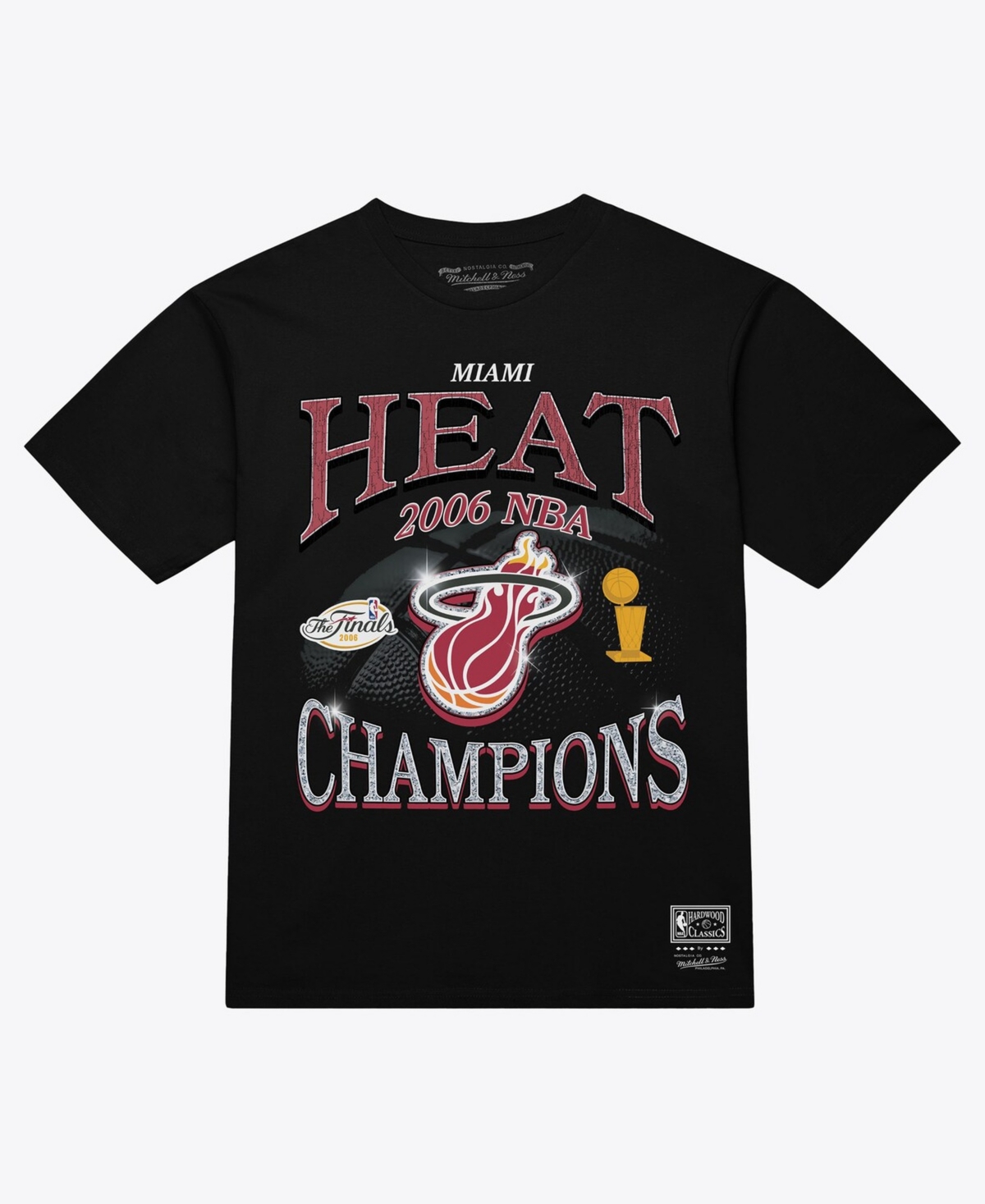 Click here for Mitchell & Ness Mens Black Miami Heat Champions Er... prices
