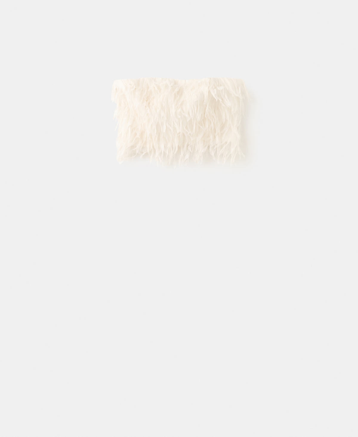 Click here for Mango Womens Textured Crop Top - Vanilla prices