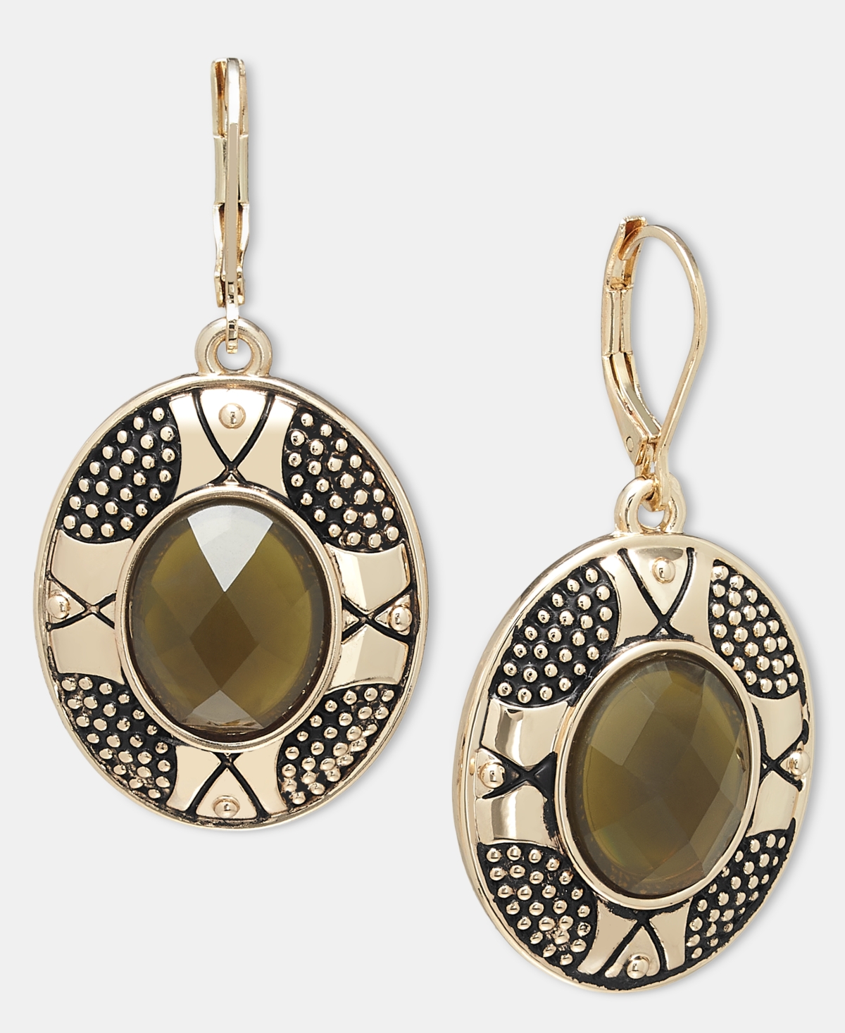 Click here for Style & Co Green Jewel Drop Earrings  Macys Exclus... prices