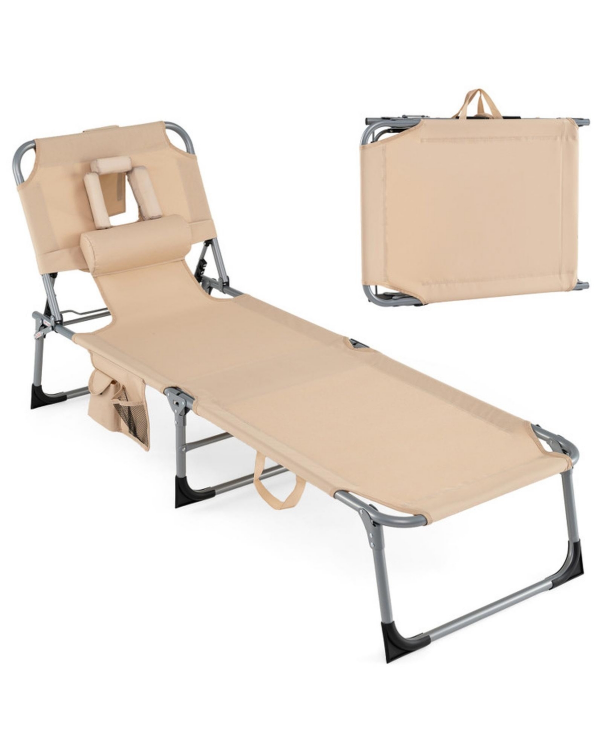 Click here for Sugift Adjustable Folding Tanning Lounge with Carr... prices