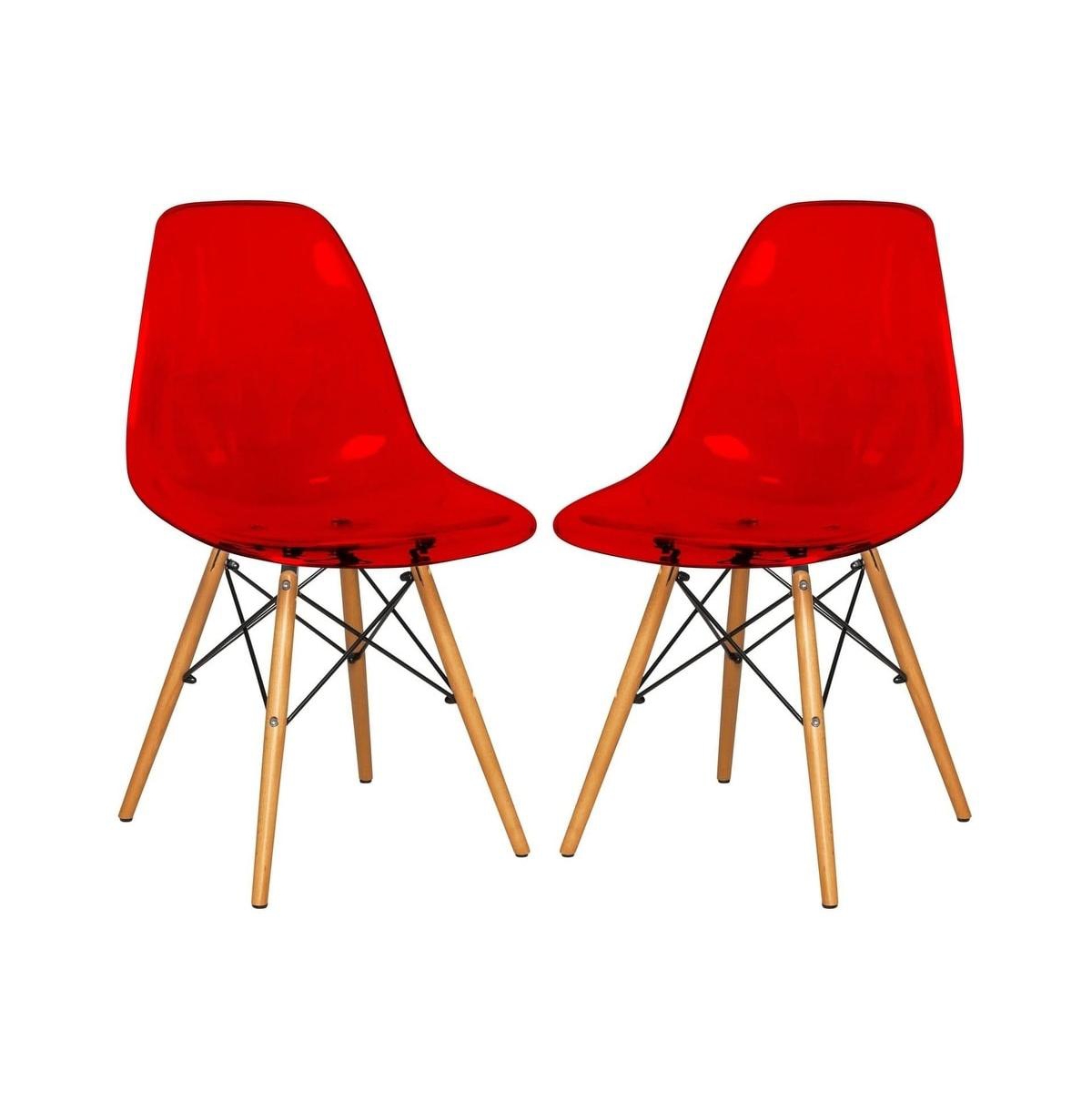 Click here for LeisureMod Cresco Modern Molded Acrylic Dining Cha... prices