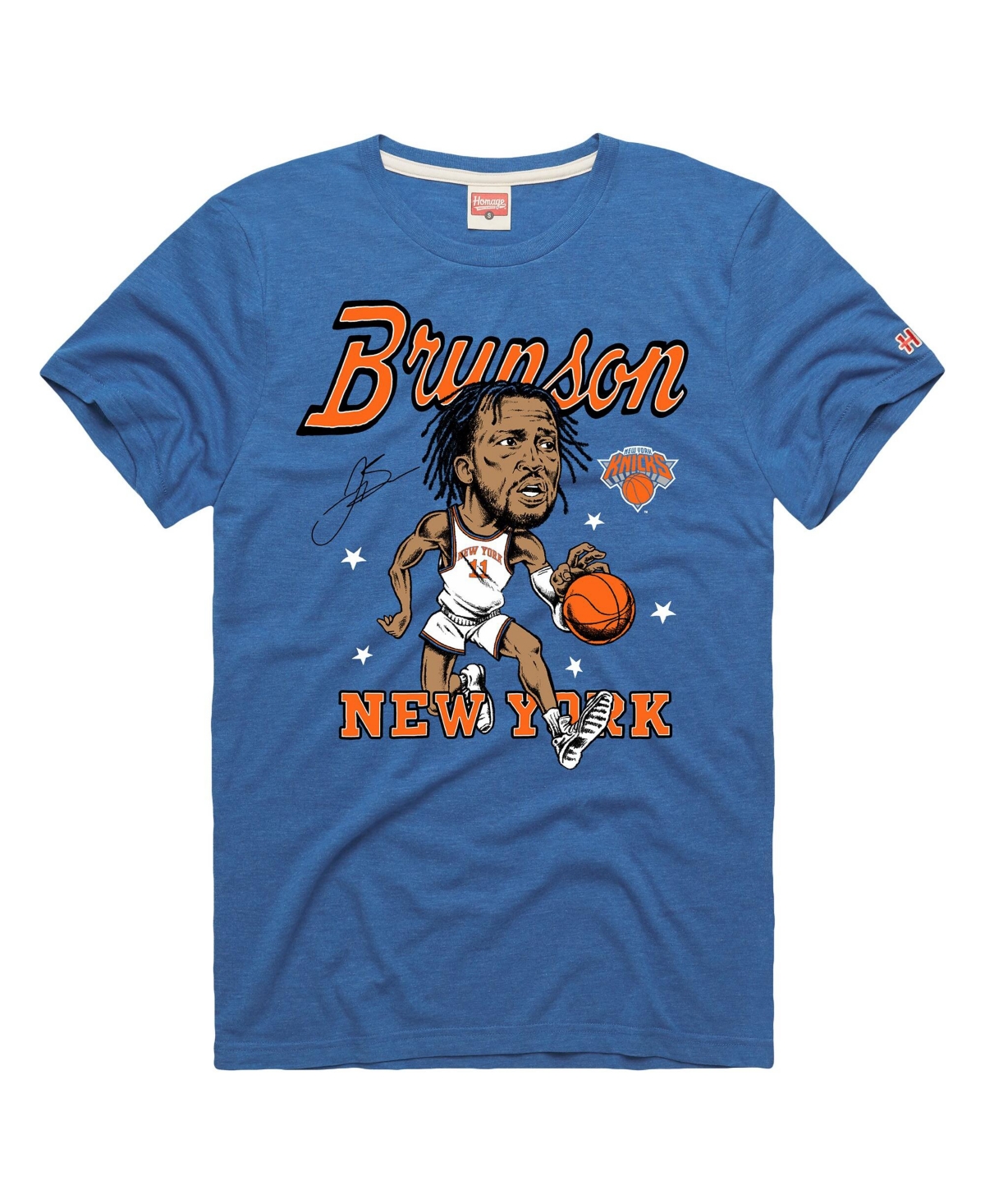 Click here for Homage Mens and Womens Jalen Brunson Blue New York... prices