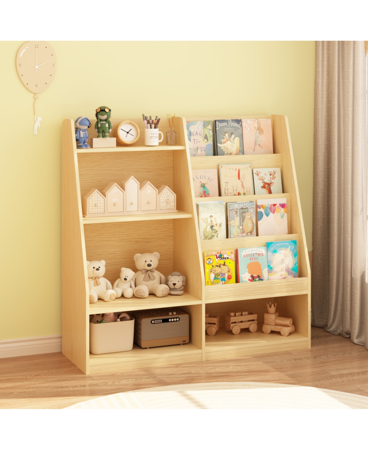 Click here for Rainsken Kids Bookshelf and Toy Storage Organizer... prices