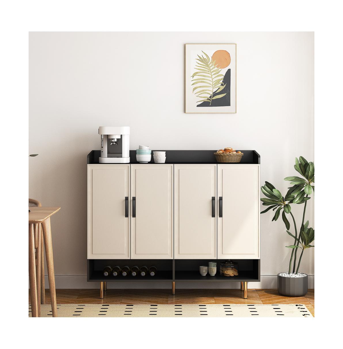 Click here for Rainsken Shoe Cabinet with 4 Doors Large Modern Sh... prices