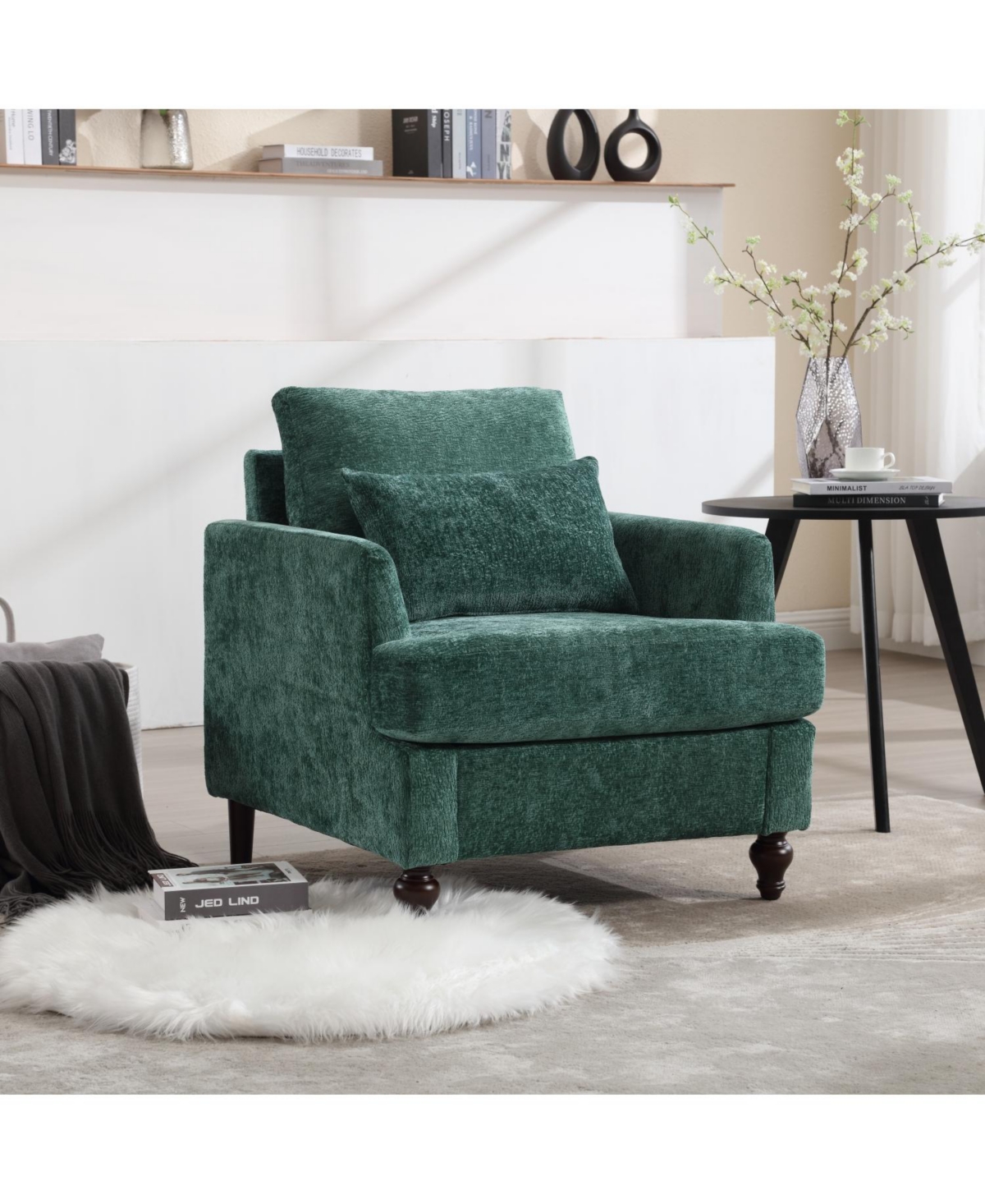 Click here for Rainsken Modern Accent Chair with Studded  Upholst... prices
